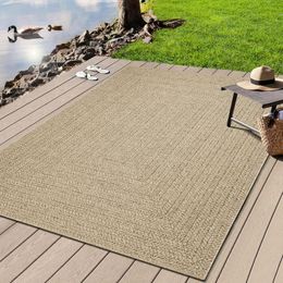 MERINOS Teppich &raquo;Kenzy 2&laquo; rechteckig 10 mm H&ouml;he robuster In- und Outdoor Teppich im nat&uuml;rlichen Jute-Look, wetterfest beige Polypropylen B : 60cm 1 