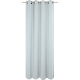 WIRTH Vorhang &raquo;Sunday&laquo; &Ouml;sen 1 Stk. tlg. nach Ma&szlig; blau Jacquard, Baumwolle, Polyester 175cm, &Ouml;sen, 142cm