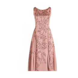 Vera Mont Kleid Damen Gr&ouml;&szlig;e 34 altrosa / schwarz