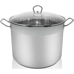 Kr&uuml;ger Kochtopf 1 Stk. tlg. Edelstahl silber 20 l + &Oslash; 33cm + H&ouml;he 25cm