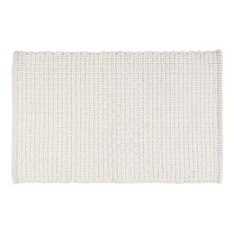 Wenko Badematte &raquo;Ecoli&laquo; H&ouml;he 15 mm rutschhemmend beschichtet mit Flechtstruktur, stark saugf&auml;hig, fusselfrei Materialmix rechteckig (50cm x 80cm ), 1 