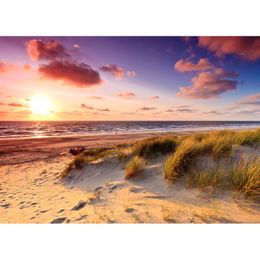 papermoon Fototapete &raquo;Dunes Sunset&laquo; glatt bunt Vlies B/L: 3,5m x 2,6m, Bahnen: 7 Stk.