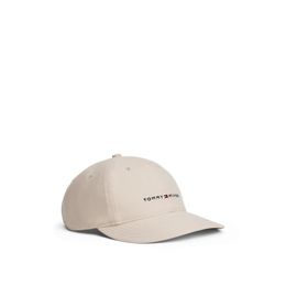 Tommy Hilfiger Herren Baseball Cap &raquo;TH FLAG SUITING 6 PANEL CAP&laquo; strukturierte Oberfl&auml;che beige Einheitsgr&ouml;&szlig;e