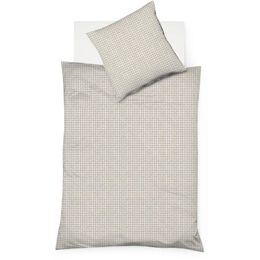 Fleuresse Bettw&auml;sche &raquo;Rio&laquo; 2 Stk. Seersucker 100% Baumwolle, b&uuml;gelfrei, atmungsaktiv, OEKO-TEX beige Seersucker, Obermaterial: 100% Baumwolle B/L: 