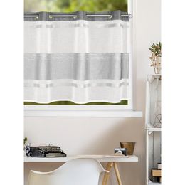 HOMING Panneaux &raquo;Clareta&laquo; &Ouml;sen 1 Stk. tlg. 50 x 140 cm (H&ouml;he x Breite), Fertigschal wei&szlig; Polyester 50cm, &Ouml;sen, 140cm