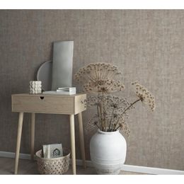 marburg Vliestapete &raquo;Infused Impressions&laquo; unifarben mit Farbeinsatz moderne Tapete f&uuml;r Wohnzimmer Schlafzimmer K&uuml;che braun Vlies B/L: 0,53m x 10,05m, Rollen: 