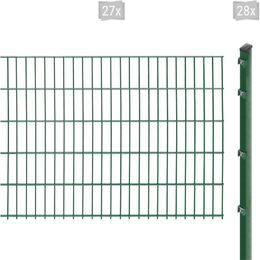 Arvotec Doppelstabmattenzaun &raquo;EXCLUSIVE 103 zum Einbetonieren&laquo; Zaunh&ouml;he 103 cm, Zaunl&auml;nge 2 - 60 m gr&uuml;n Kunststoff, Stahl H/L: 103cm x 54m, Pfosten: 28 Stk.
