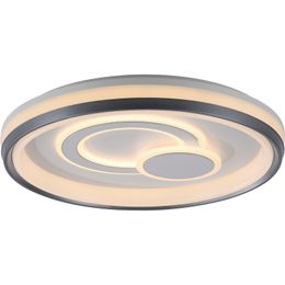 JUST LIGHT Deckenleuchte &raquo;MINELLI&laquo; LED-Board 1 Stk. Warmwei&szlig; LED, dimmbar, Switchmo wei&szlig; 1, &Oslash; 50cm H: 6,8cm, 1 Stk.