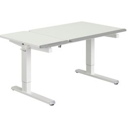Paidi Schreibtisch &raquo;TEENIO GT in verschiedenen Ausf&uuml;hrungen, mitwachsend & ergonomisch&laquo; B/H/T ca. 130/53-79/75 cm, Kreidewei&szlig;, h&ouml;henverstellbarer 
