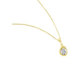 Firetti Damen Kette mit Anh&auml;nger &raquo;Schmuck Geschenk Silber 925 Halsschmuck Halskette Ankerkette Solit&auml;r&laquo; mit Zirkonia (synth.) gold Silber 925 (