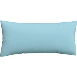 Schlafgut Kissenbezug &raquo;Premium Kissenbezug Knitted Jersey (1 St)&laquo; Ton-in-Ton Rei&szlig;verschluss, Bio-Baumwolle mit Elasthan, Uni, OEKO Tex blau Jersey, Obermaterial