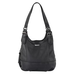 Tom Tailor Damen Tom Tailor Schultertasche &raquo;JUNA&laquo; mit praktischer Einteilung schwarz B/H/T: 31cm x 29cm x 14cm