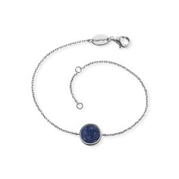 Engelsrufer Damen Silberarmband &raquo;POWERFUL STONE LAPISLAZULI&laquo; mit Zirkonia (synth.) bunt 19cm, Silber 925 (Sterlingsilber)