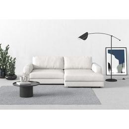 Trendmanufaktur Ecksofa &raquo;Bourbon Mega_Ecke mit tollem Sitzkomfort, Breite 250cm, L-Form&laquo; mit extra hohem Sitzkomfort, auch in Cord erh&auml;ltlich silber 