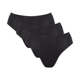 Sloggi Damen Tai-Slip "GO Daily Cotton", Gr. XL, schwarz, Single Jersey, Obermaterial: 95% Baumwolle, 5% Elasthan, unifarben, Unterhosen,