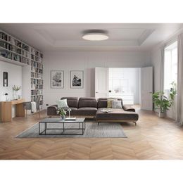 Musterring Wohnlandschaft &raquo;MR 2490 Ecksofa mit erstklassigem Sitzkomfort, Long-Life-Leder&laquo; Fu&szlig; schwarz, Sitzh&ouml;he 48cm, wahlweise mit Funktionen, Ma&szlig;e 342x207 cm 