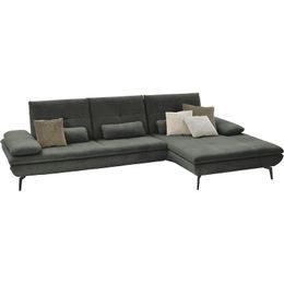 Die PlanBar Ecksofa &raquo;MP-IN23002 L-Form&laquo; wahlweise mit Armteil- und Sitztiefenverstellung gr&uuml;n 100% Recyceltes Polyester B/H/T: 322cm x 93cm x 188cm, 