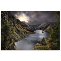 Artland Wandbild &raquo;Am gro&szlig;en Fluss&laquo; 1 Stk. tlg. als Alubild, Leinwandbild, Poster, Wandaufkleber in verschied. Gr&ouml;&szlig;en B/H/T: 30cm x 20cm, Leinwandbilder 