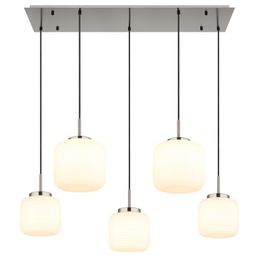 Globo LIGHTING H&auml;ngeleuchte &raquo;KLADORA&laquo; E27 1 Stk. H&auml;ngelampe Esszimmer-Leuchte Esstischleuchte Wohnzimmer wei&szlig; H: 130cm, 1 Stk.