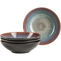 M&auml;ser M&Auml;SER Suppenteller &raquo;TEONA, Teller Set, Steinzeug&laquo; bunt Steinzeug 18cm