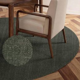 Ted Baker Wollteppich &raquo;Croom, auch in rund&laquo; rund 10 mm H&ouml;he Wolle, Natur, Handgewebt, Wohnzimmer, Schlafzimmer, Modern, Skandi Wolle &Oslash; 200cm 1 Stk., 10mm, &Oslash; 
