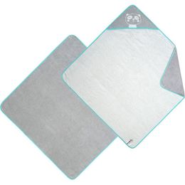 Dyckhoff Kapuzenhandtuch &raquo;Panda&laquo; grau Frottier, Frottier B/L: 90cmx90cm, 1 Stk., Pandab&auml;r, Frottier