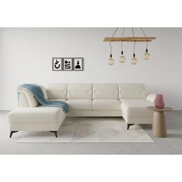Sit & More sit&more Wohnlandschaft &raquo;Sinatra U-Form&laquo; optional mit Kopfteilverstellung und Armteilfunktion, Metallf&uuml;&szlig;e beige 98% Polyester, 2% Polyamid B/H/T: 