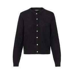 oxmo Damen Strickjacke "Strickjacke oxmoma", schwarz, Gr. S, Obermaterial: 50% Polyacryl PAN. 50% Polyester PES., Strickjacken