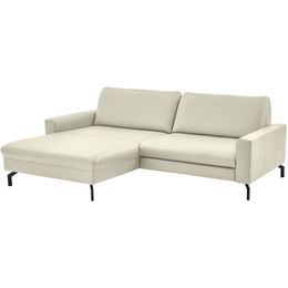 Die PlanBar Ecksofa &raquo;PN-EM20028 L-Form ohne Kopfst&uuml;tzen&laquo; wahlweise mit motorischem Canape wei&szlig; B/H/T: 248cm x 89cm x 179cm, Glattleder TORRO Stoff, 