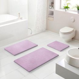 Grund Badematte &raquo;Molena&laquo; H&ouml;he 28 mm rutschhemmend beschichtet fu&szlig;bodenheizungsgeeignet Hoher LUXURYSOFT-Flor aus Polyester, 5 Jahre Garantie rosa Polyester 