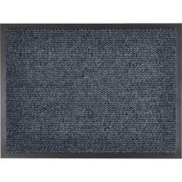 ANDIAMO Fu&szlig;matte &raquo;Venus, Made in Belgium&laquo; rechteckig 20 mm H&ouml;he Schmutzfangmatte, meliert, rutschhemmender R&uuml;ckseite blau Polypropylen (PP) B : 39cm 1 Stk., 