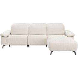 Musterring Ecksofa &raquo;MR 370, intelligenter Komfort im modernen Design&laquo; Optionale Relaxfunktion, flexible Kopfteile & klappbare Armlehnen beige 94% Polyester, 6% 