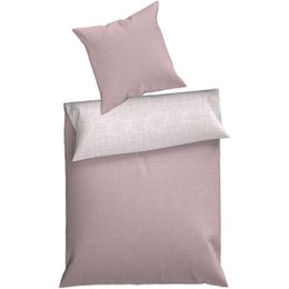 Dyckhoff Wendebettw&auml;sche &raquo;Uni&laquo; 2 Stk. Baumwolle, Renforc&eacute;, 100x135, Baby, Unifarben Meerblau, Rei&szlig;verschluss Renforc&eacute;, Obermaterial: 100% Baumwolle B/L: 135cm 