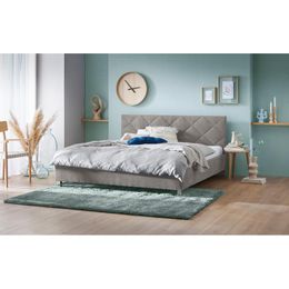 Westfalia Schlafkomfort Polsterbett &raquo;Padua&laquo; mit Rautensteppung, 3 verschiedene Matraztenarten w&auml;hlbar grau Bezug 100% Polyester, Polsterung: Polsterwatte, Material Gestell: 