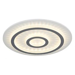 Globo LIGHTING Deckenleuchte &raquo;JAYDEN&laquo; LED-Modul 1 Stk. warmwei&szlig; - kaltwei&szlig; Deckenlampe Wohnzimmer-Leuchte Schlafzimmer-Leuchte Flur K&uuml;che wei&szlig; &Oslash; 45cm 