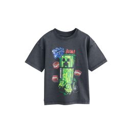 next Shirt 'Minecraft' boy size 128 Blue / Anthracite / Lime / Red