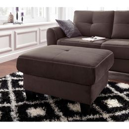 Sit & More sit&more Hocker &raquo;Varese&laquo; braun Flachgewebe (95% Polyester, 5% Polyamid);Luxus-Microfaser ALTARA NUBUCK (100% Polyester);Struktur fein (100% Polyester)