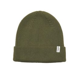 Jack & Jones Jack & Jones Herren Strickm&uuml;tze &raquo;JACBRINK BEANIE LN&laquo; Baumwolle, in Rippenoptik gr&uuml;n Einheitsgr&ouml;&szlig;e