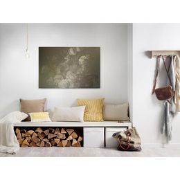 A.S. Cr&eacute;ation Leinwandbild &raquo;dutch pastel 4&laquo; Blumen Kunst 1 Stk. tlg. Keilrahmen Bild Floral Rosen Leinwand-Bild Wohnzimmer modern Wandbild braun Massivholz, Stahl B