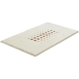 Grund Badematte &raquo;Siria&laquo; H&ouml;he 20 mm rutschhemmend beschichtet fu&szlig;bodenheizungsgeeignet beige Polyacryl rechteckig (70cm x 120cm ), 1 Stk.