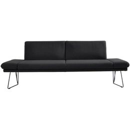 K+w Komfort & Wohnen K+W Komfort & Wohnen Essbank &raquo;Pego Polsterbank&laquo; Seitenteilverstellung, wahlweise in 206 oder 226cm grau B/H/T: 226cm x 88cm x 66cm, Flachgewebe Q2 