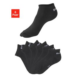 Bench. Herren Sneakersocken "f&uuml;r Damen und Herren in Baumwollmischung, f&uuml;r Sport und Freizeit", Gr. 39, schwarz, Baumwollmischung, Socken, mit