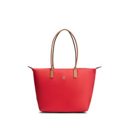 Tommy Hilfiger Damen Tragetasche &raquo;POPETTE TOTE&laquo; Damen Handtasche, Schultertasche mit kontrastfarbigen Henkeln rot B/H/T: 31cm x 31cm x 13cm