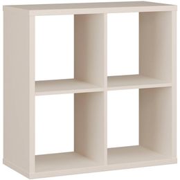 FORTE Standregal &raquo;Mauro&laquo; Fachgr&ouml;&szlig;e 33x33cm, 4 F&auml;cher beige Holzwerkstoff B/H/T: 72,7cm x 72,8cm x 32,9cm, 4 Stk. offene F&auml;cher