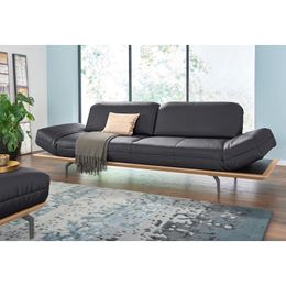Creation BY ROLF BENZ 3-Sitzer &raquo;CR.420, Designsofa, Loungesofa&laquo; in 2 Qualit&auml;ten, Holzrahmen in Eiche Natur oder Nu&szlig;baum, Breite 232 cm schwarz Leder 