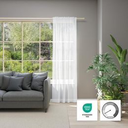 Neutex for you! Vorhang &raquo;Allure&laquo; Multifunktionsband 1 Stk. tlg. Schal mit Multifunktionsband, Breite 140 cm, nach Ma&szlig; wei&szlig; Jacquard, Polyester 170cm, 