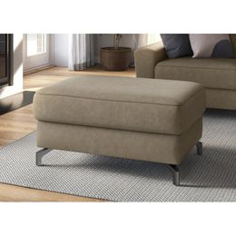 Sit & More sit&more Stauraumhocker &raquo;Scarlett&laquo; mit Stauraum beige B/H/T: 102cm x 48cm x 67cm, Luxus-Microfaser,mit Stauraum