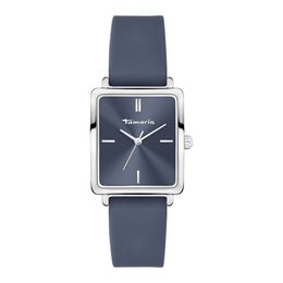 Tamaris Damen Quarzuhr &raquo;Signature Square Silicon&laquo; Armbanduhr, Damenuhr, Silikonarmband, analog Einheitsgr&ouml;&szlig;e