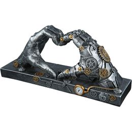Casablanca by Gilde Dekofigur &raquo;Skulptur Steampunk Hand, silber&laquo; silberfarben silber Polyresin B/H/T: 35cm x 16cm x 9,5cm