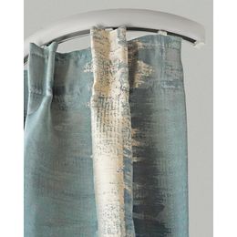 Garesa Gardinenschiene &raquo;400&laquo; 1 l&auml;ufig-l&auml;ufig Wunschma&szlig;l&auml;nge beige Aluminium, Kunststoff B/L: 510cm, 1 l&auml;ufig
